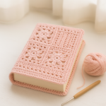 Crochet Book Cover Pattern – Floral Square & Lace Shell Design ...