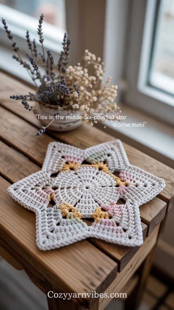 Stunning Crochet Star Motif - cozyyarnvibes.com