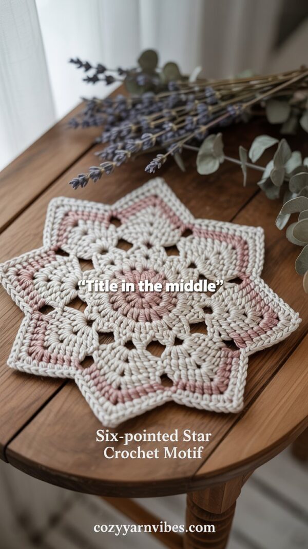 Stunning Crochet Star Motif - cozyyarnvibes.com