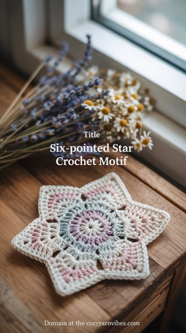 Stunning Crochet Star Motif - cozyyarnvibes.com